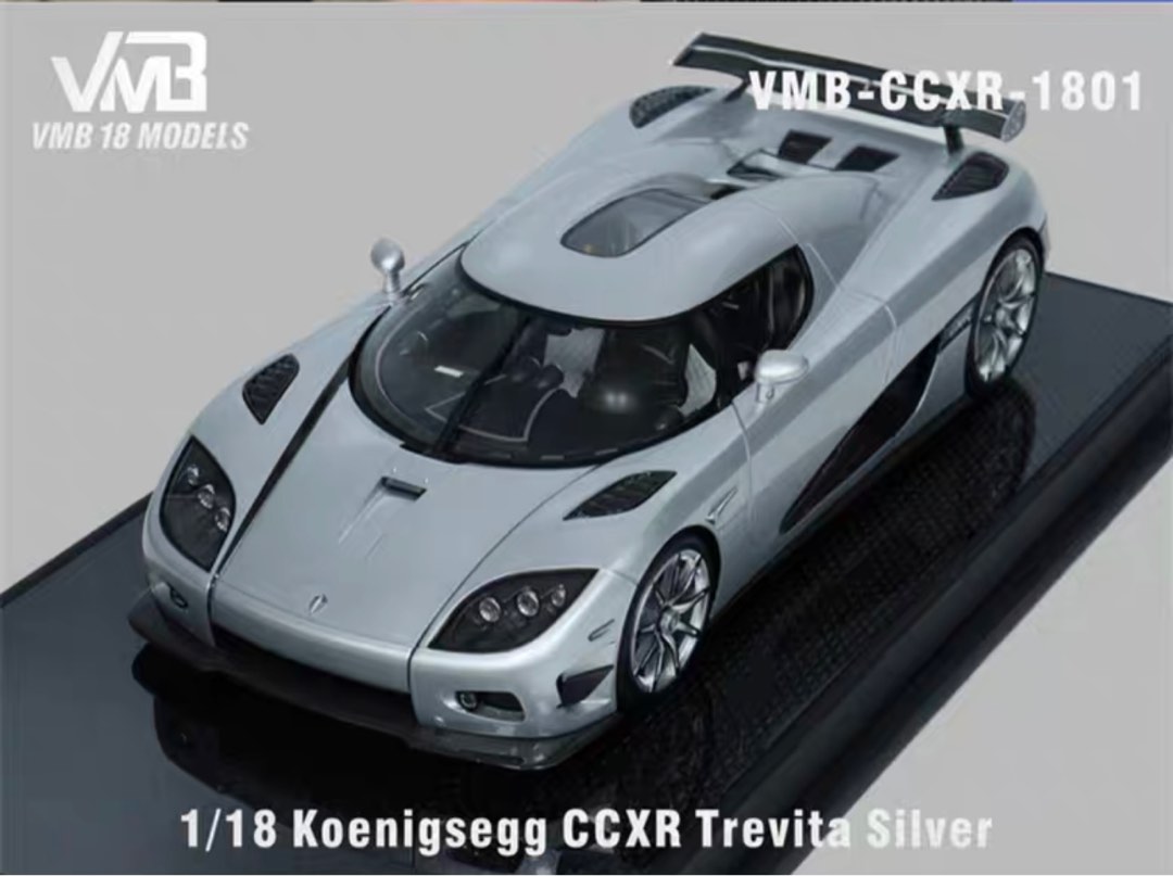 1/18 VMB Koenigsegg CCXR Trevita (comes with display case) - Silver ...