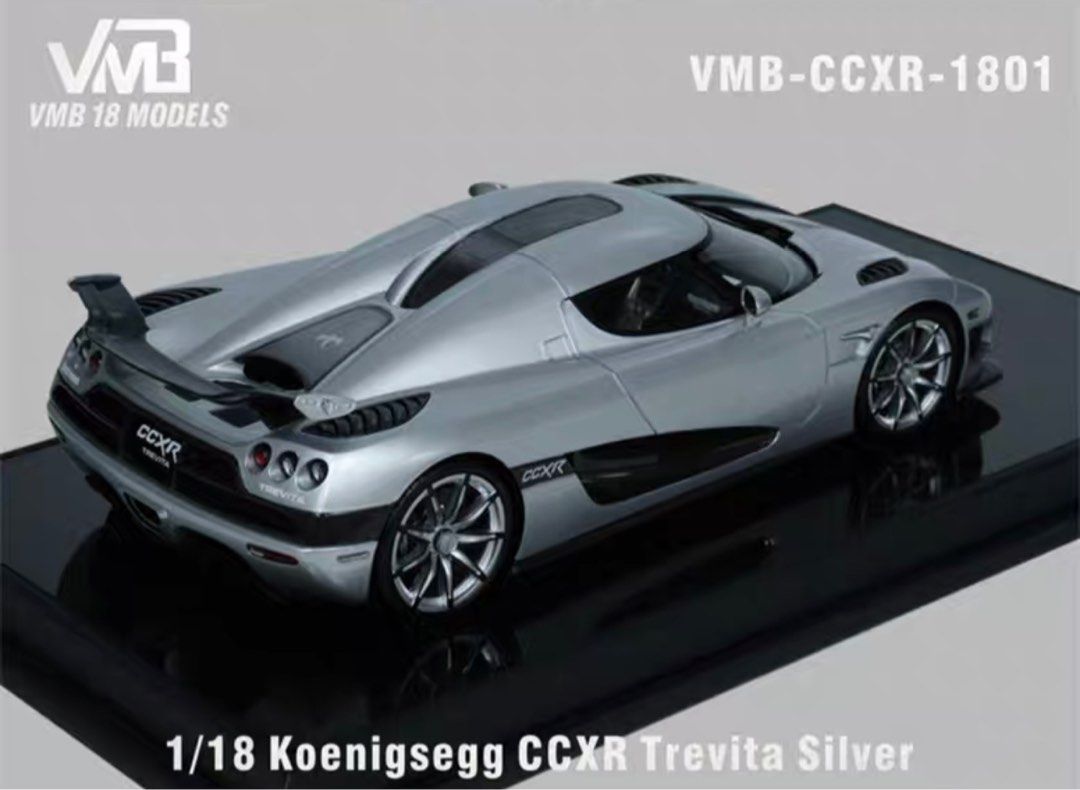 1/18 VMB Koenigsegg CCXR Trevita (comes with display case) - Silver ...