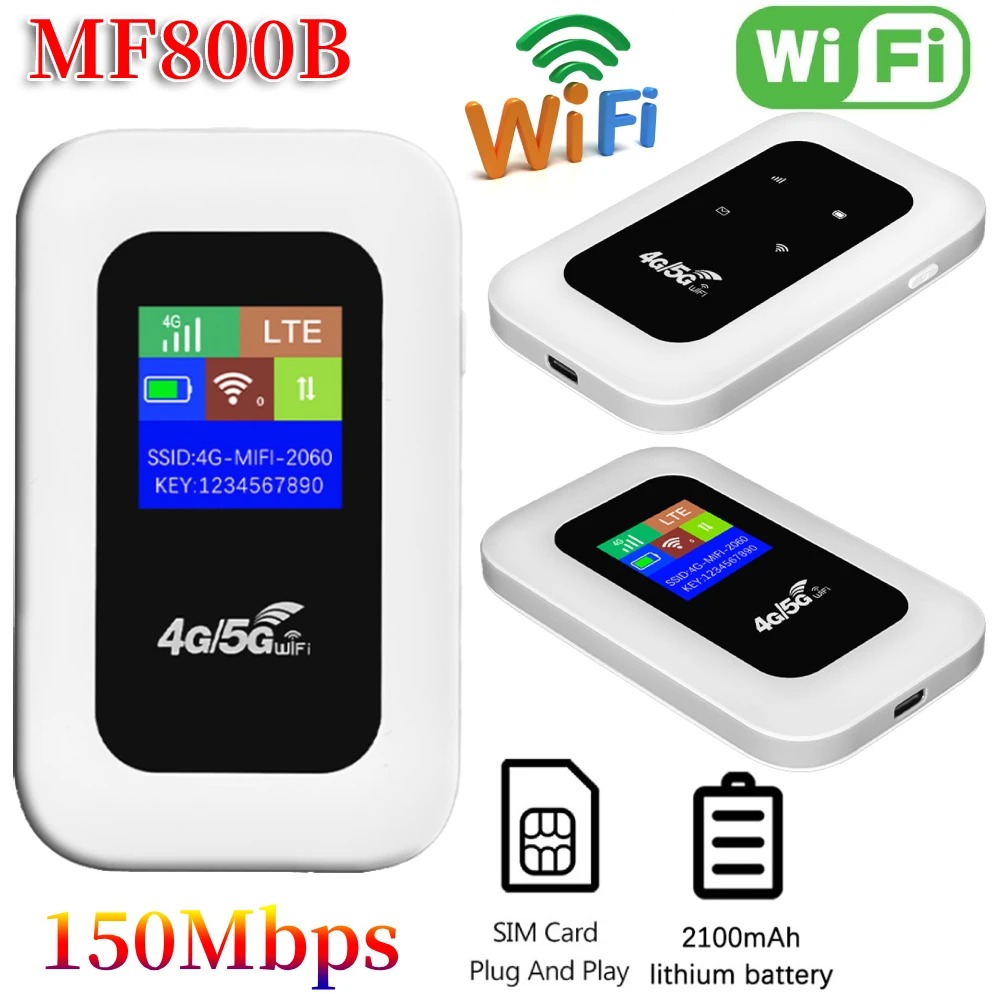 4G LTE WiFi Router Modem Portable Hotspot Pocket WiFi SIM Card LTE ...