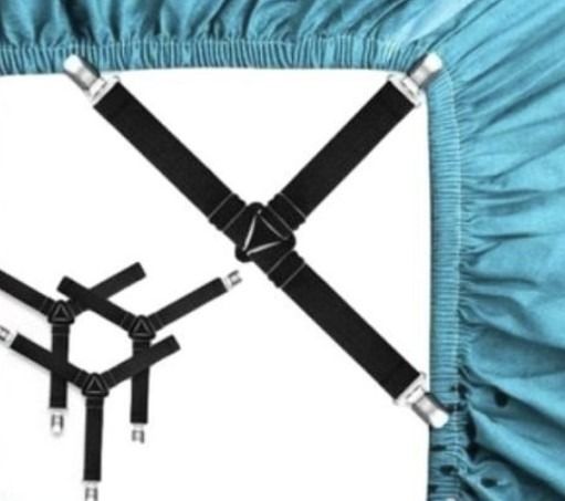 4pcs/set Bedsheet Grippers / Fastener Clips for Mattress Sheets ...