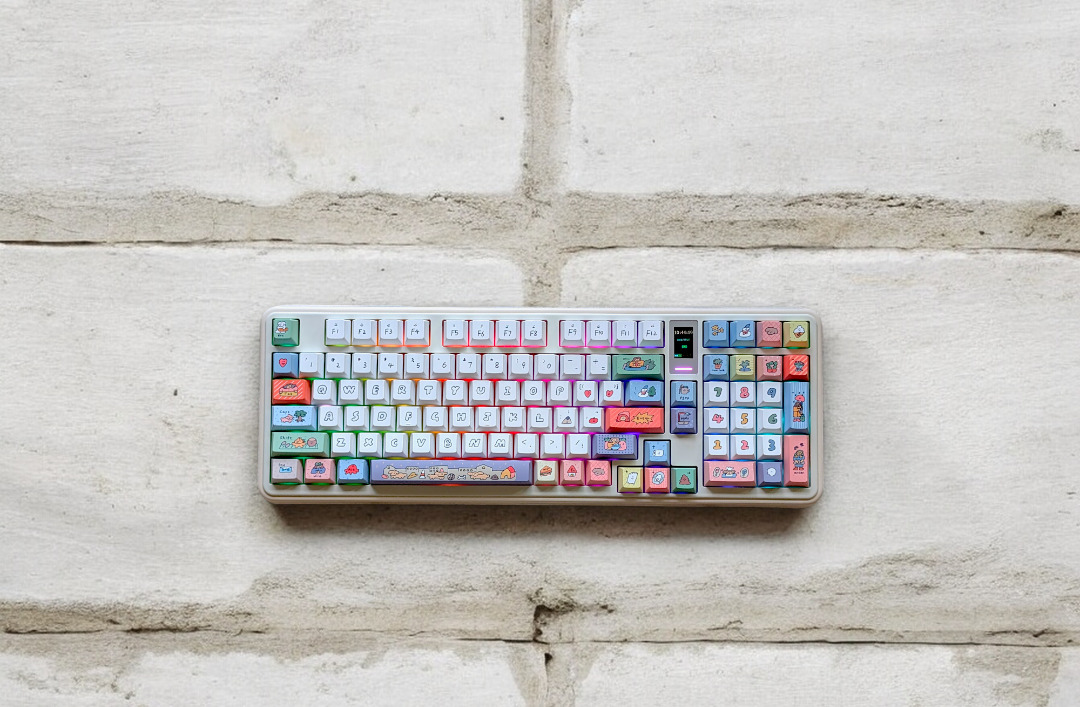 96% Custom Mechanical Keyboard (Comics2707--SILENT) - Fully Modded Tri ...