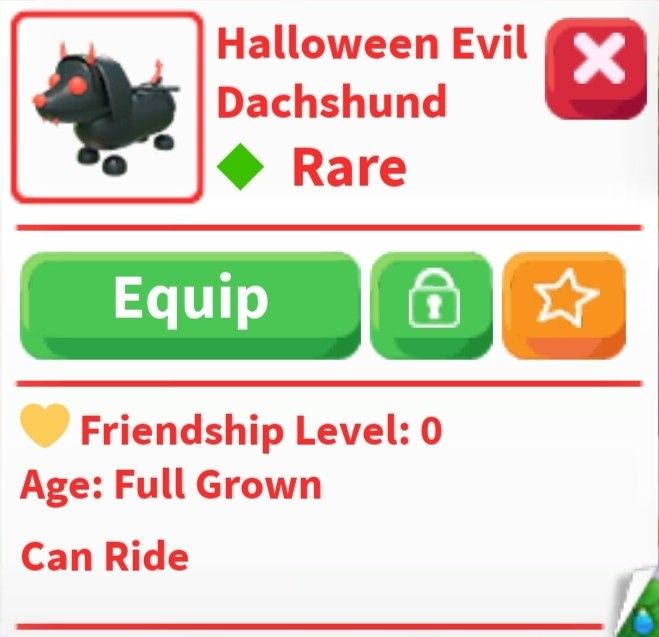 Adopt Me Evil Dachshund!, Video Gaming, Gaming Accessories, In-Game ...