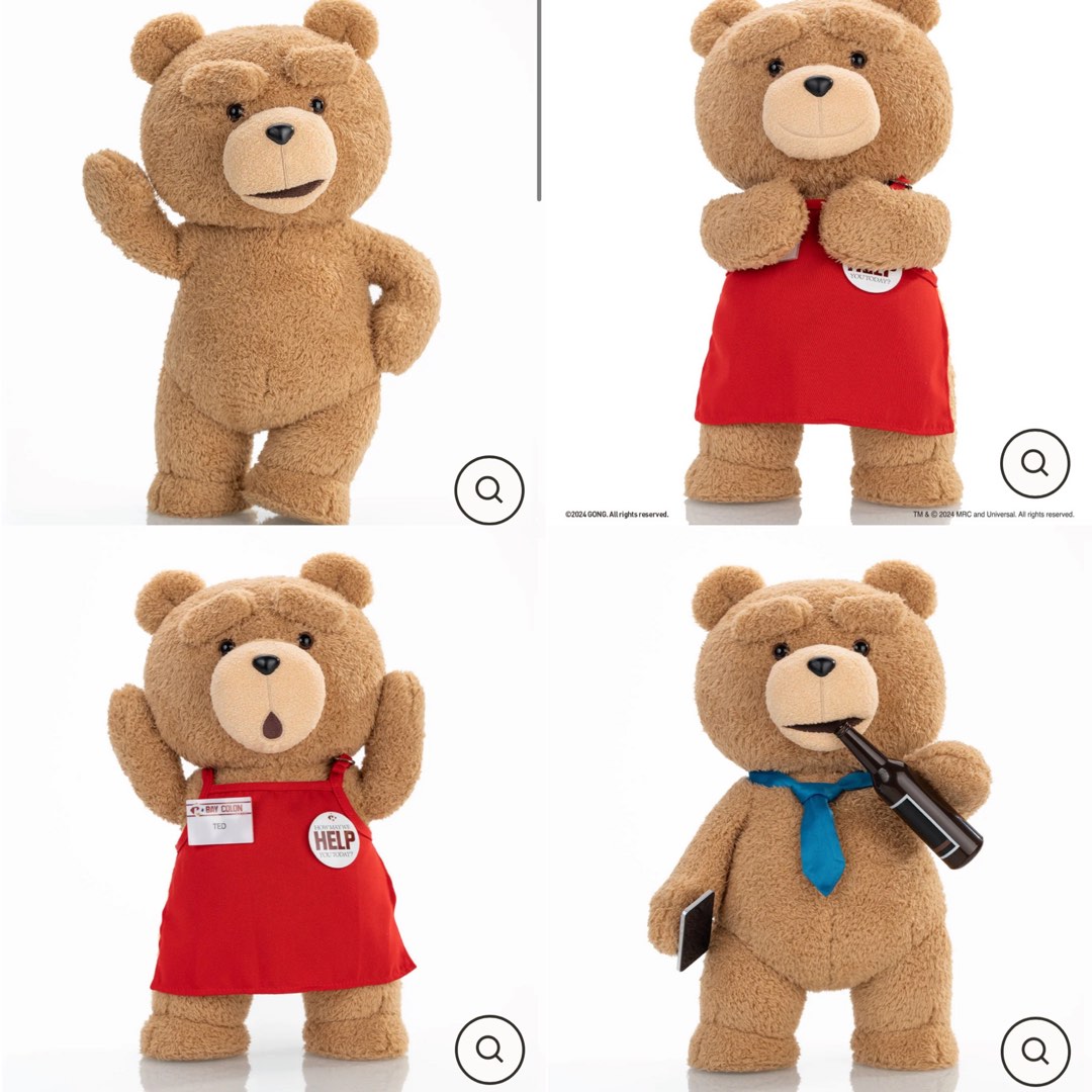 TED 2 TED ACTION PLUSH DOLL POPMART (FACE CHANGING CHARACTER DOLL 4 ...