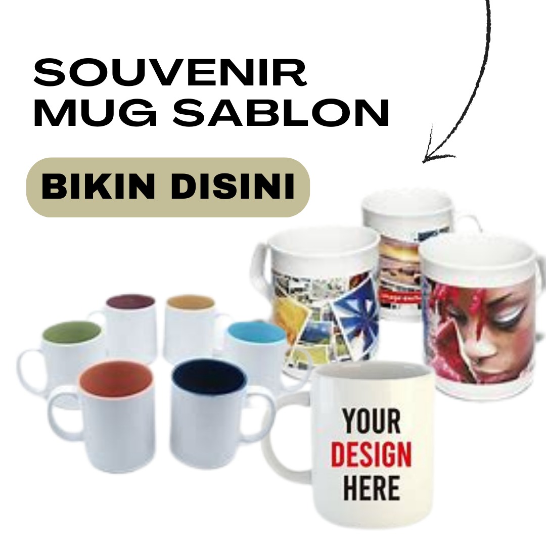BIKIN SOUVENIR MUG SABLON DI YOGYKARTA 087777263307, Kitchen ...