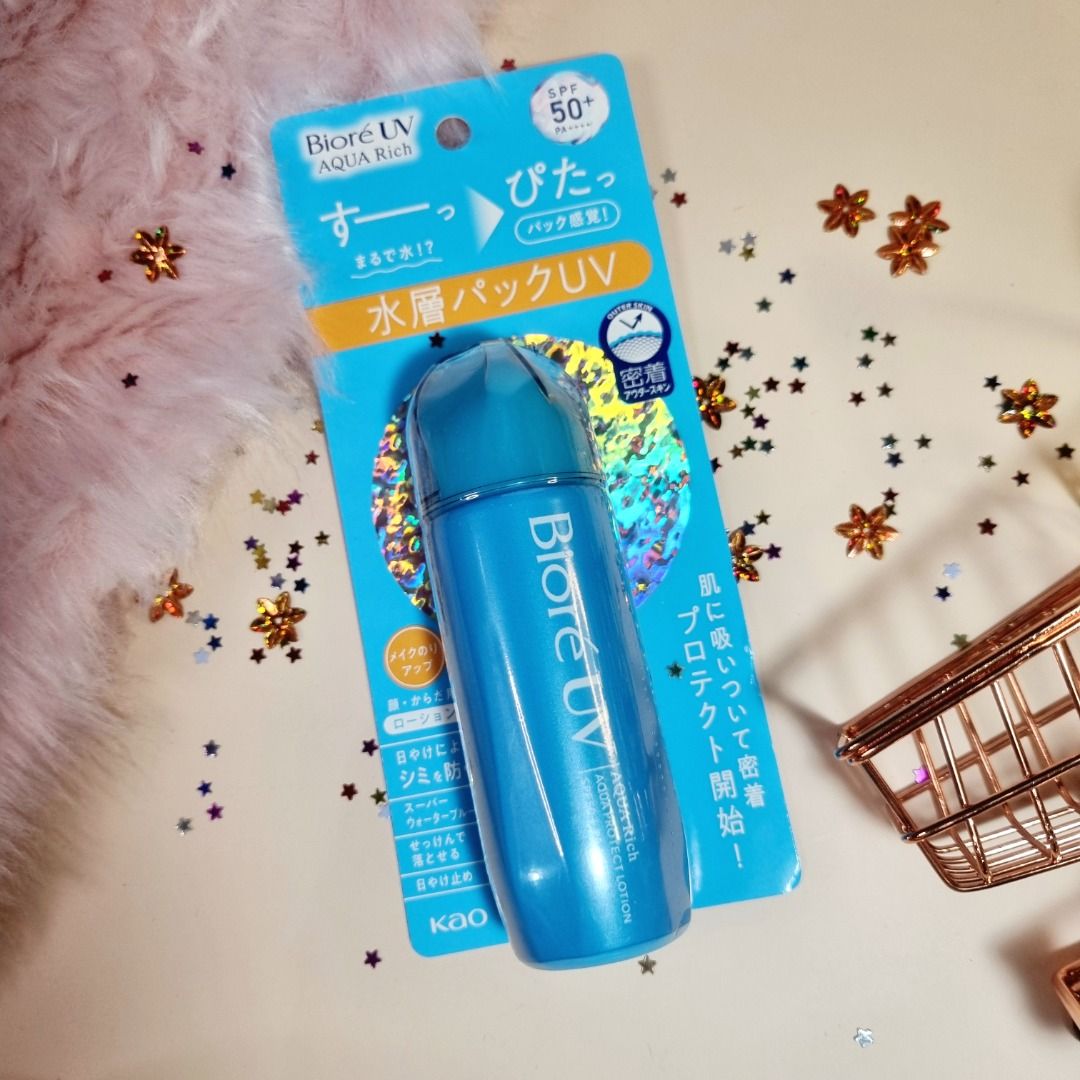 Biore UV Aqua Rich Protect Mist Spray SPF50 Sunscreen for Face and Body ...