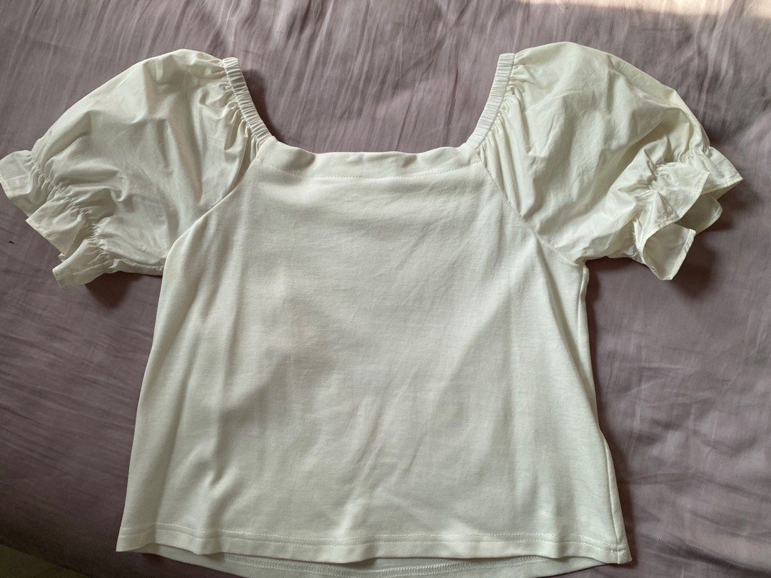 BNWOT: Zoe basic cotton two way top, Women's Fashion, Tops, Shirts on ...