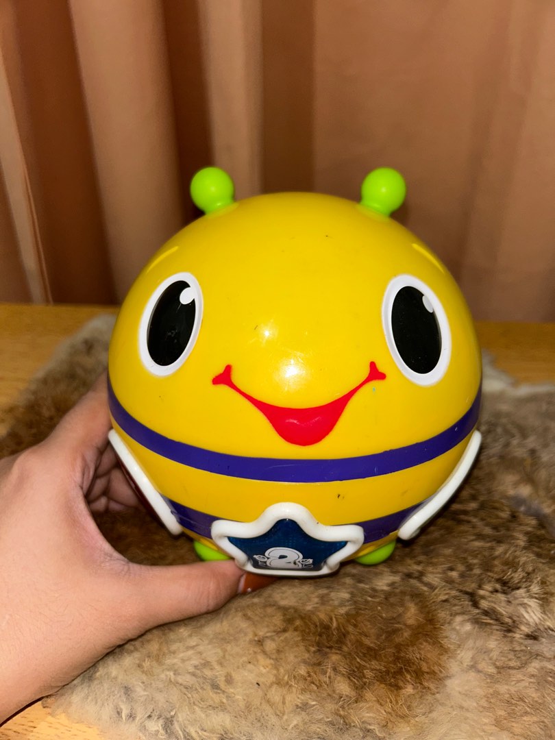 Bright Starts ROLL & CHASE BUMBLE BEE Developmental Ball Toy 6-36 ...