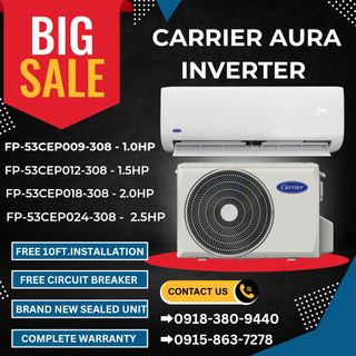 Carrier Inverter Split Type(Nexus,Optima and Aura), TV & Home ...