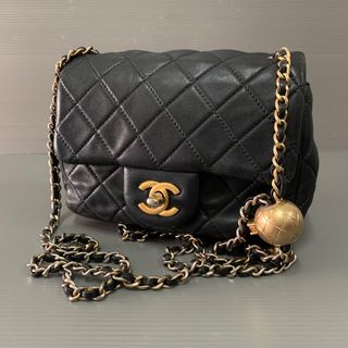 Chanel Mini Square Classic, Luxury, Bags & Wallets on Carousell