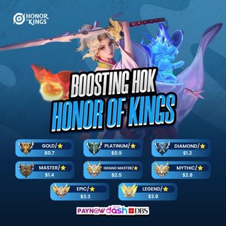 BOOSTING HOK WITH BEST QUALITY NO.1 / HONOR OF KINGS / JOKI HOK / JOKI ...