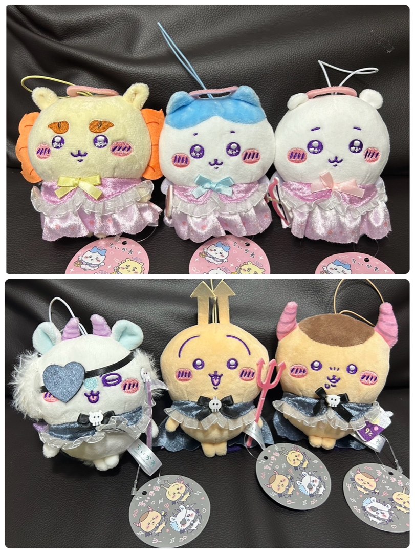 Chiikawa Hachiware Seasar Momonga Usagi Kurimanju Angel Demon Mascot ...