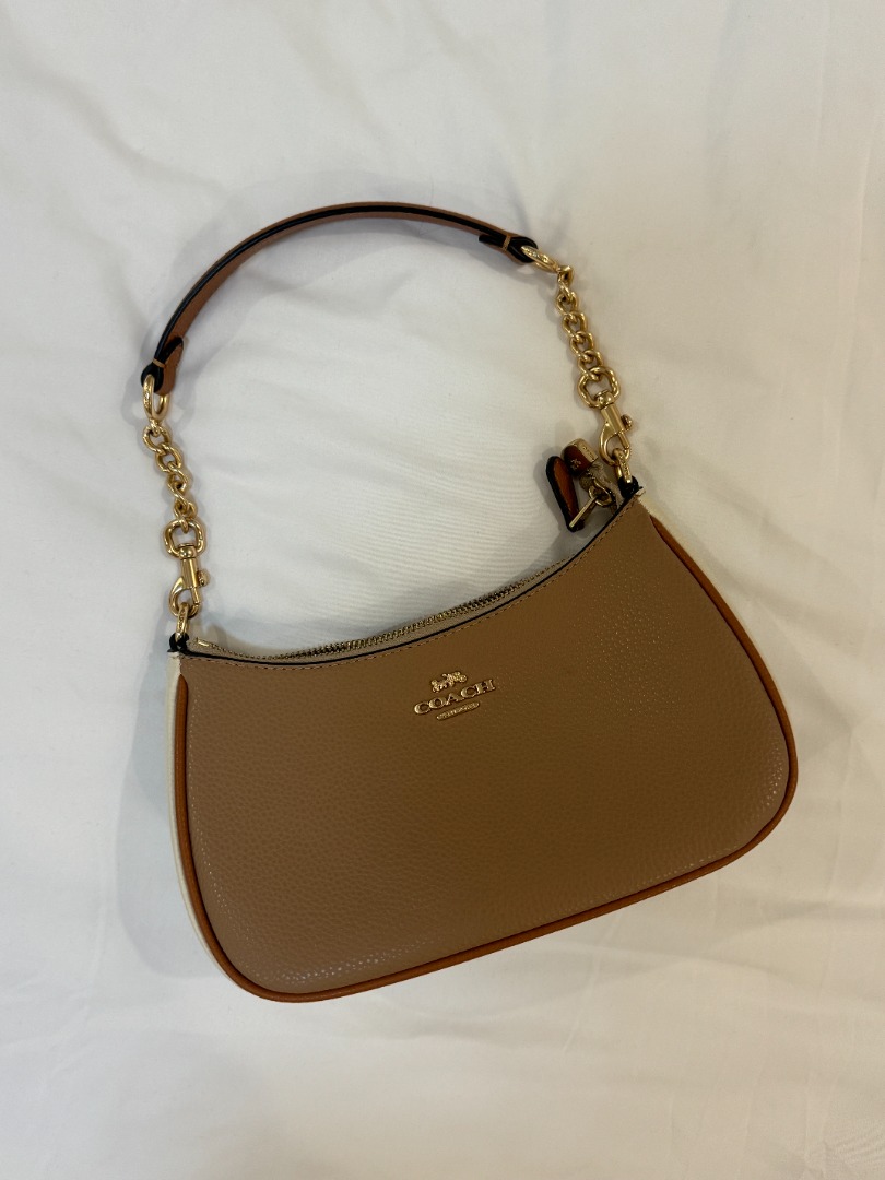 Coach Teri Shoulder Bag (Beige), Women's Fashion, Bags & Wallets ...