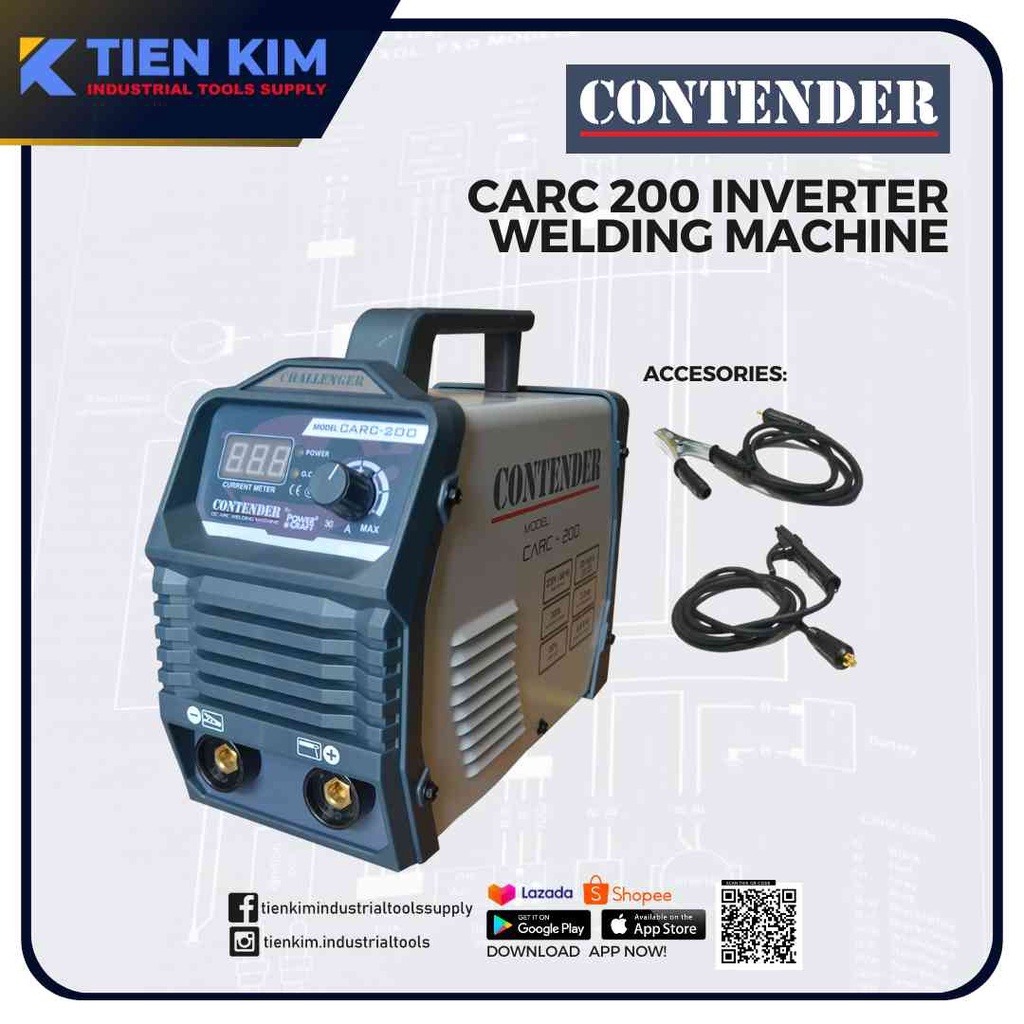 Contender C ARC 200 DC INVERTER WELDING MACHINE 200A, Commercial ...