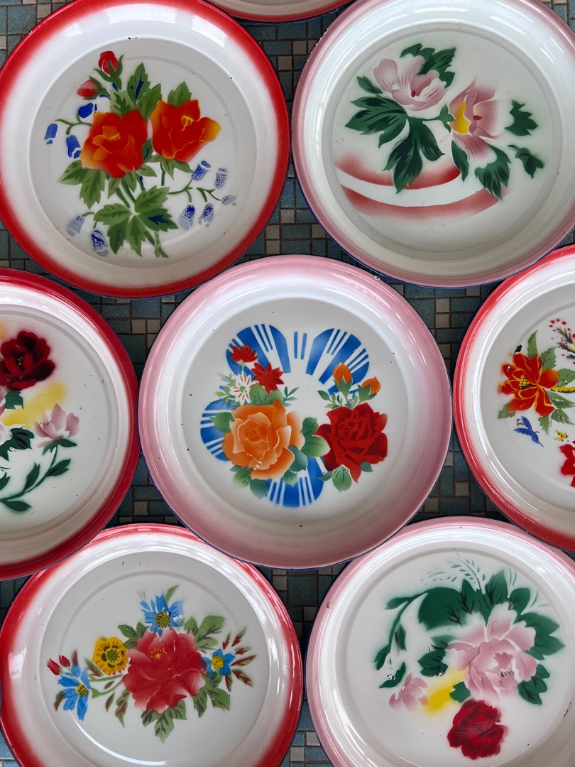 Dulang Besi Bunga Bulat, Furniture & Home Living, Kitchenware ...