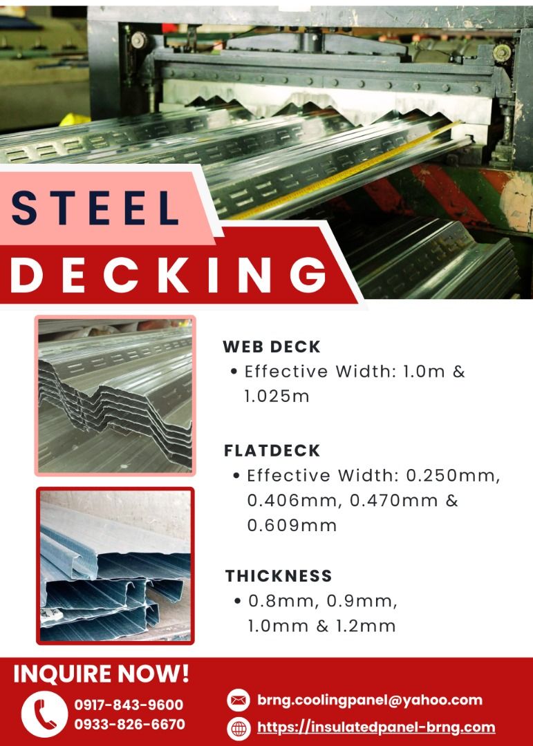 EPS PUR PIR STEELDECKING PUMORTAL ROOFING WALL CEILING PANEL, Commercial & Industrial ...