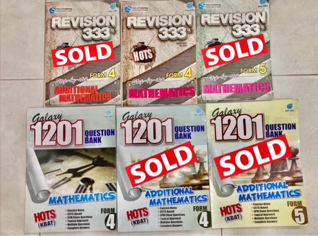 Form 4 Mathematics workbooks, Hobbies & Toys, Books & Magazines ...