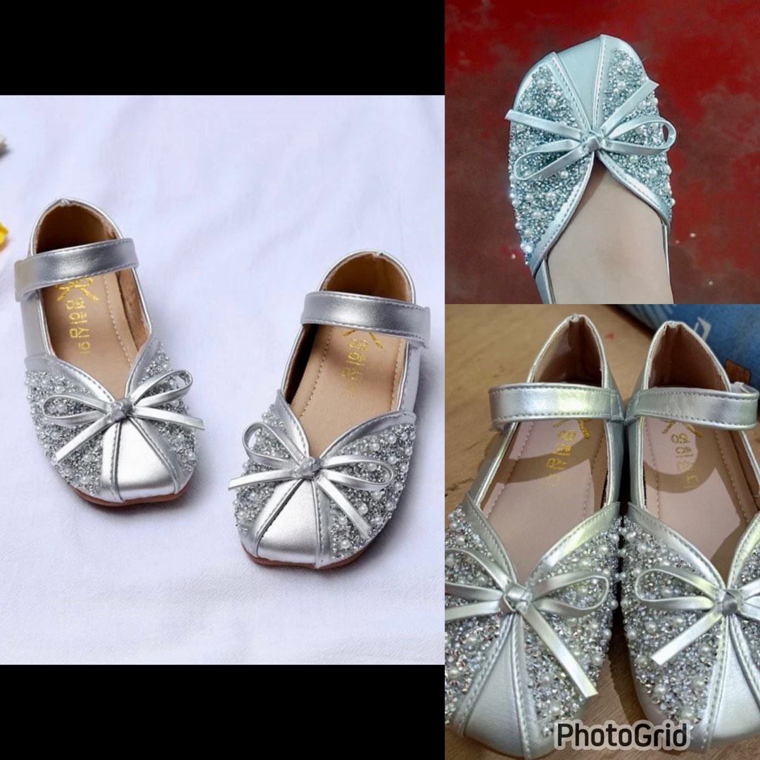 FORMAL PRINCESS SHOES WITH PEARLS AND RIBBON FOR FLOWER GIRL, Babies ...