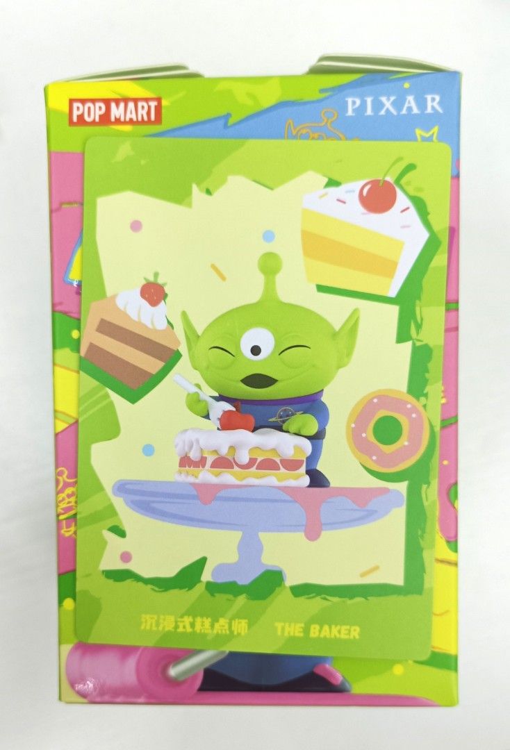 (Free Gift) Secret Popmart Disney Pixar Alien Party Games scene sets ...