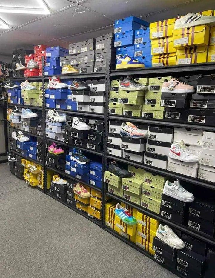 Heavy duty display rack adjustable 5 layer boltless rack shelves ...