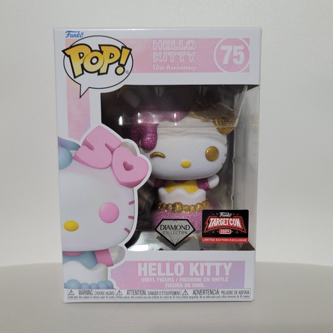 HELLO KITTY 50TH Anniversary Diamond Collection Targetcon 2024 Limited Edition, Hobbies & Toys ...