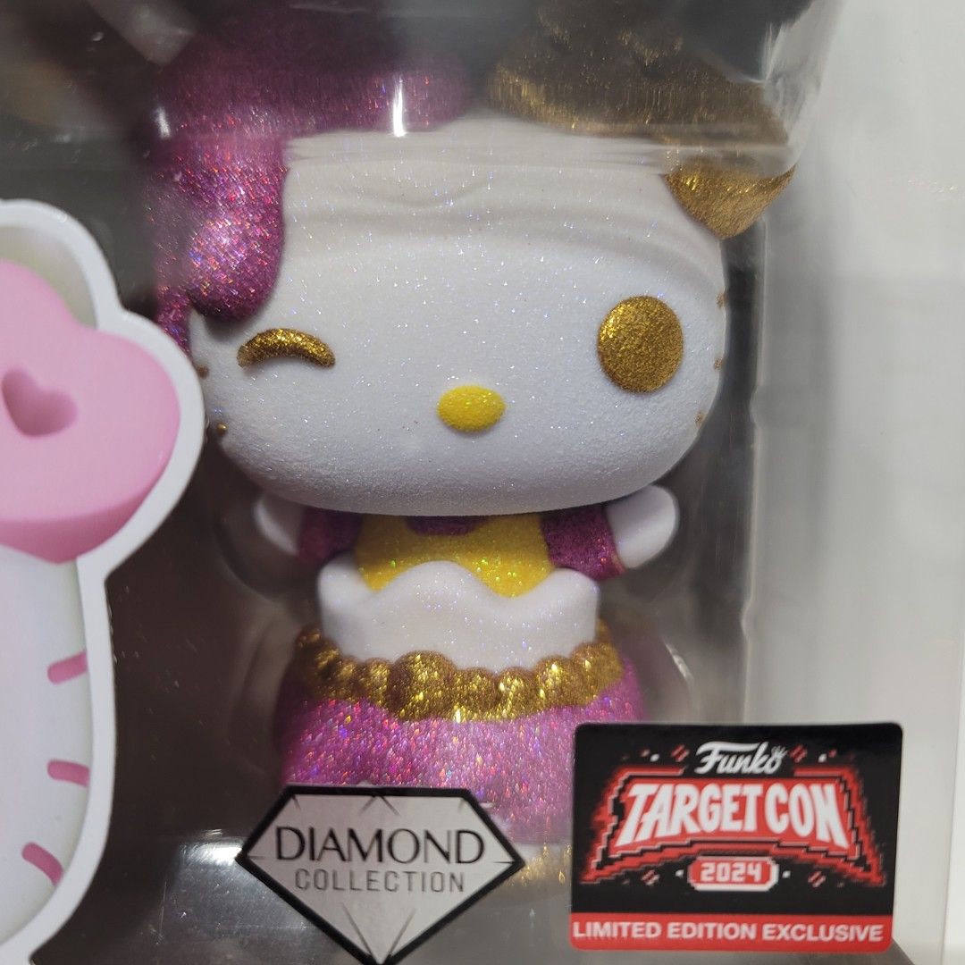 HELLO KITTY 50TH Anniversary Diamond Collection Targetcon 2024 Limited Edition, Hobbies & Toys ...