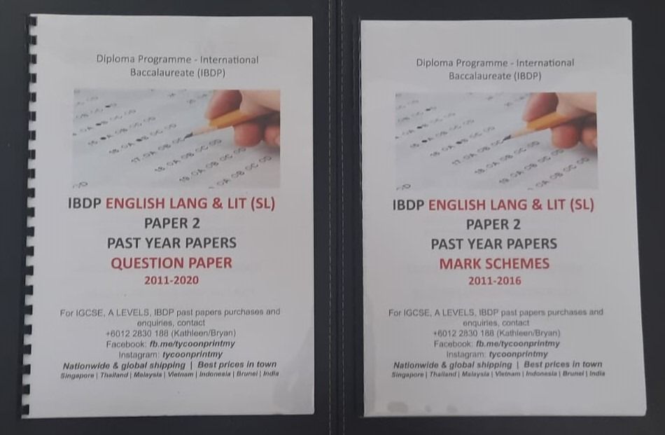 IB Diploma English Language and Literature (SL) Past Year Papers and ...