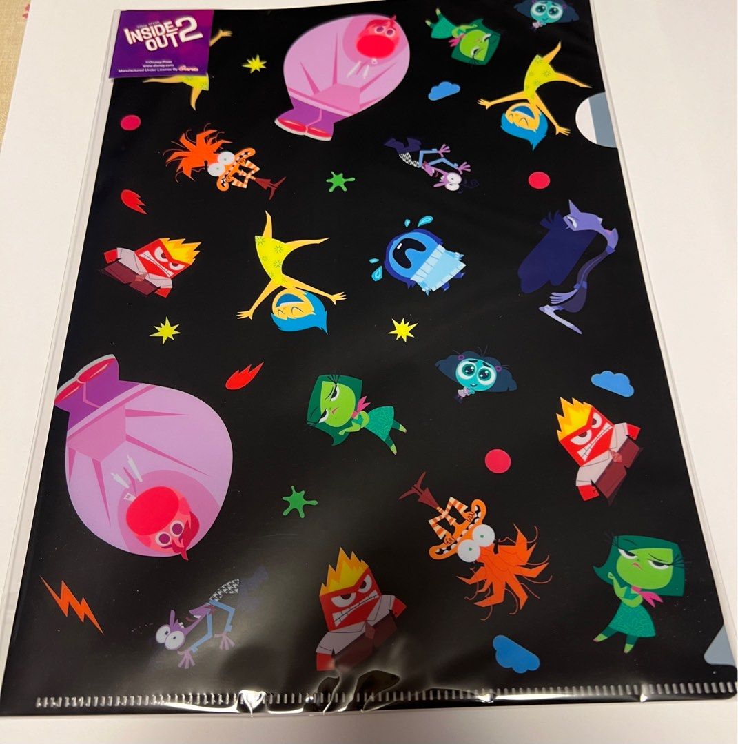 Inside Out A4 Folder + 2 Stickers + A3 Poster, 興趣及遊戲, 手作＆自家設計, 文具 ...