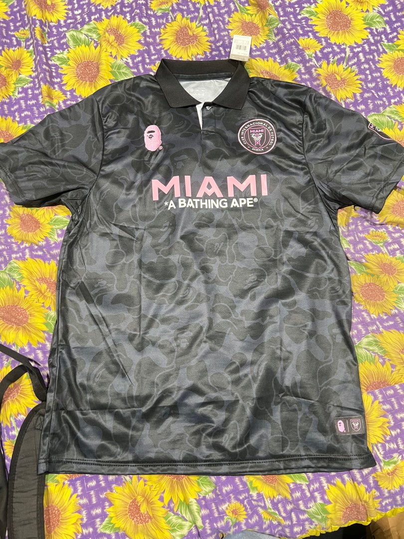 inter miami bape jersey, Men's Fashion, Activewear on Carousell