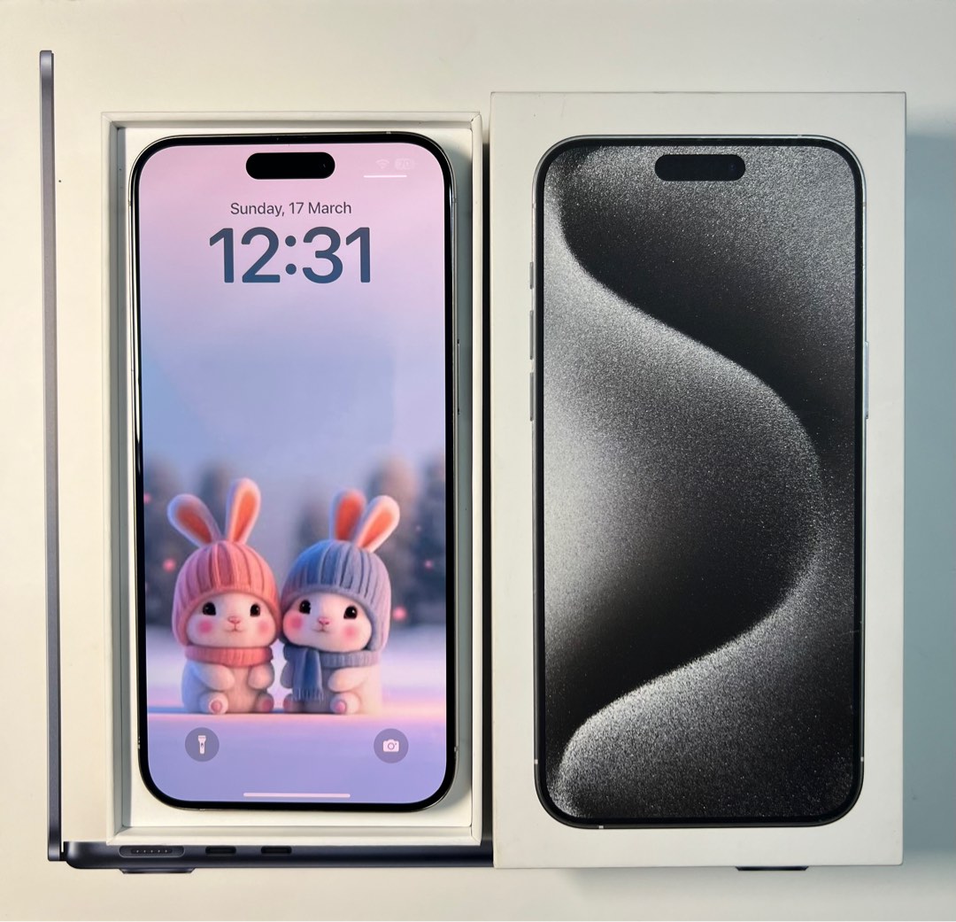 iPhone 15 Pro Max White Titanium 256GB, Mobile Phones & Gadgets, Mobile ...