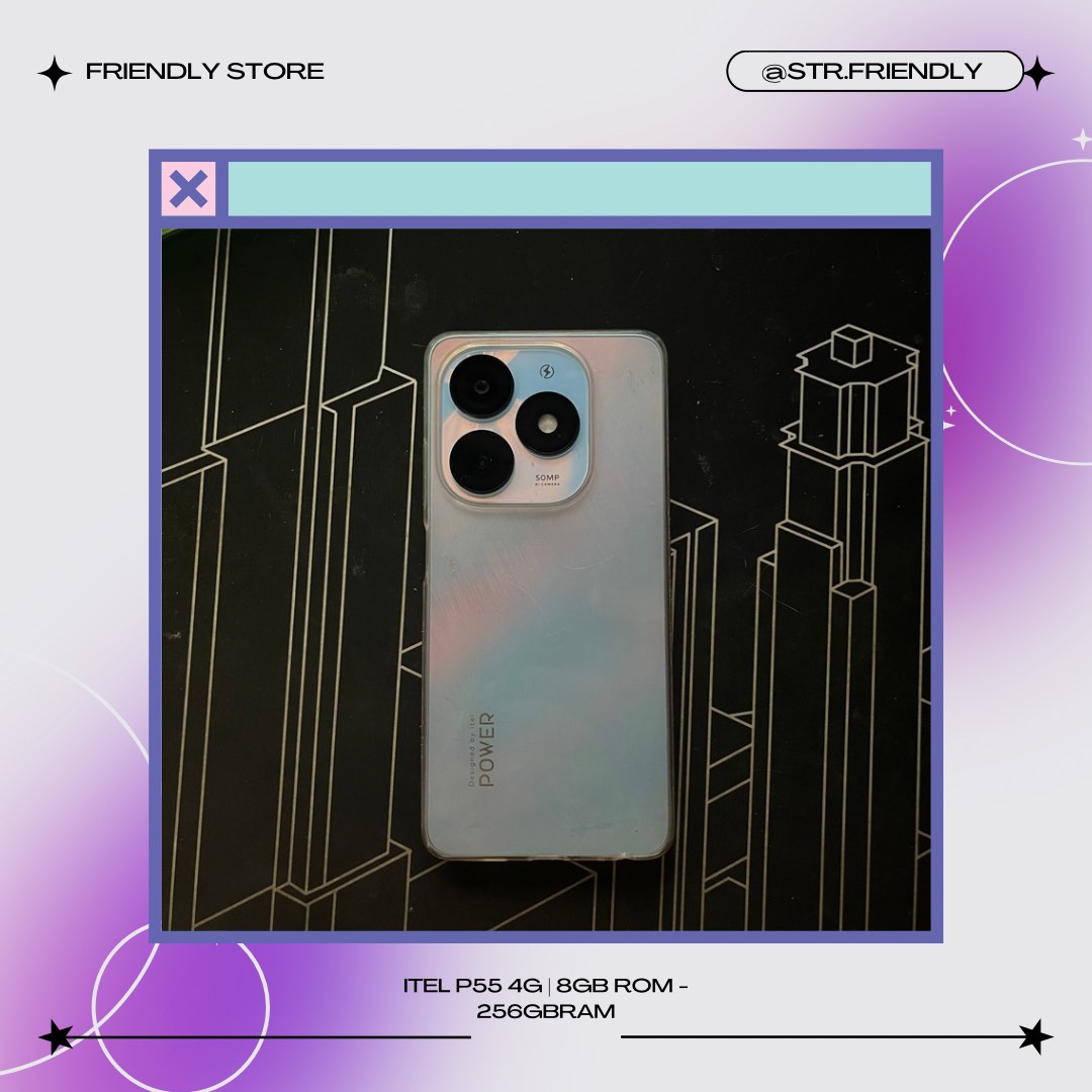 itel P55 RAM 24GB(8+16GB) + ROM 256GB | 90HZ Refresh | 50MP Dual Camera | 5000mAh 18W, Mobile ...