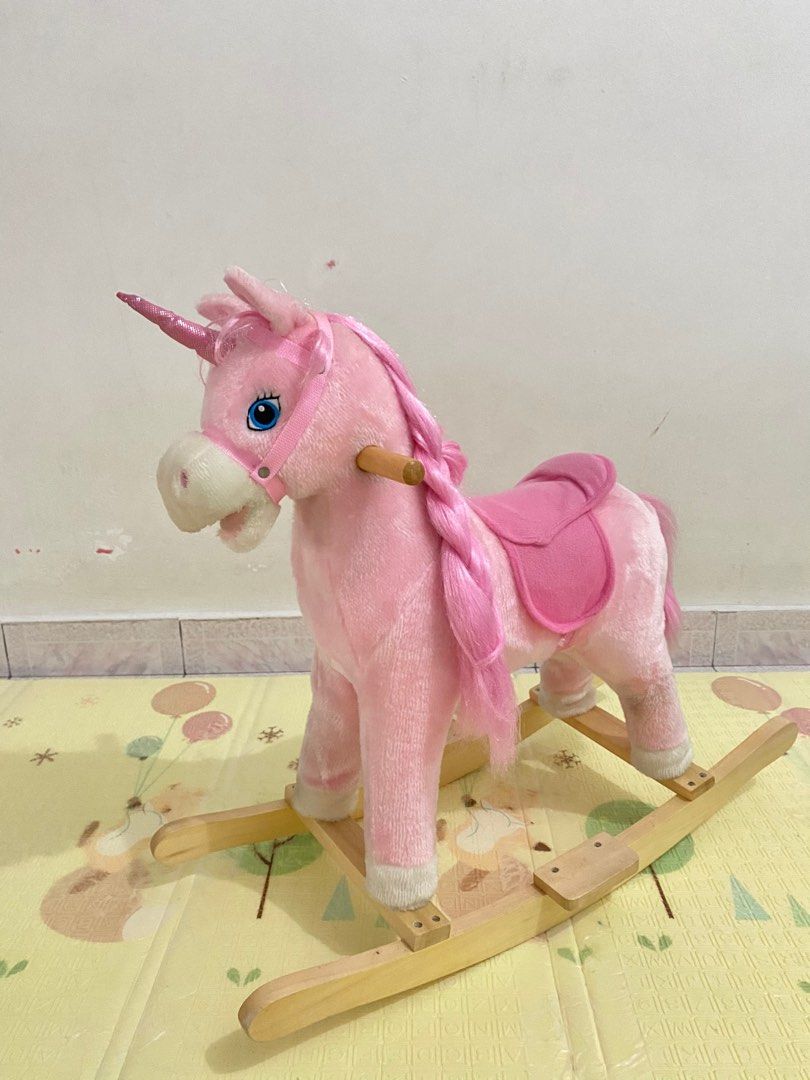 Kids Rocking Unicorn Ride on Horse, Hobbies & Toys, Toys & Games on ...