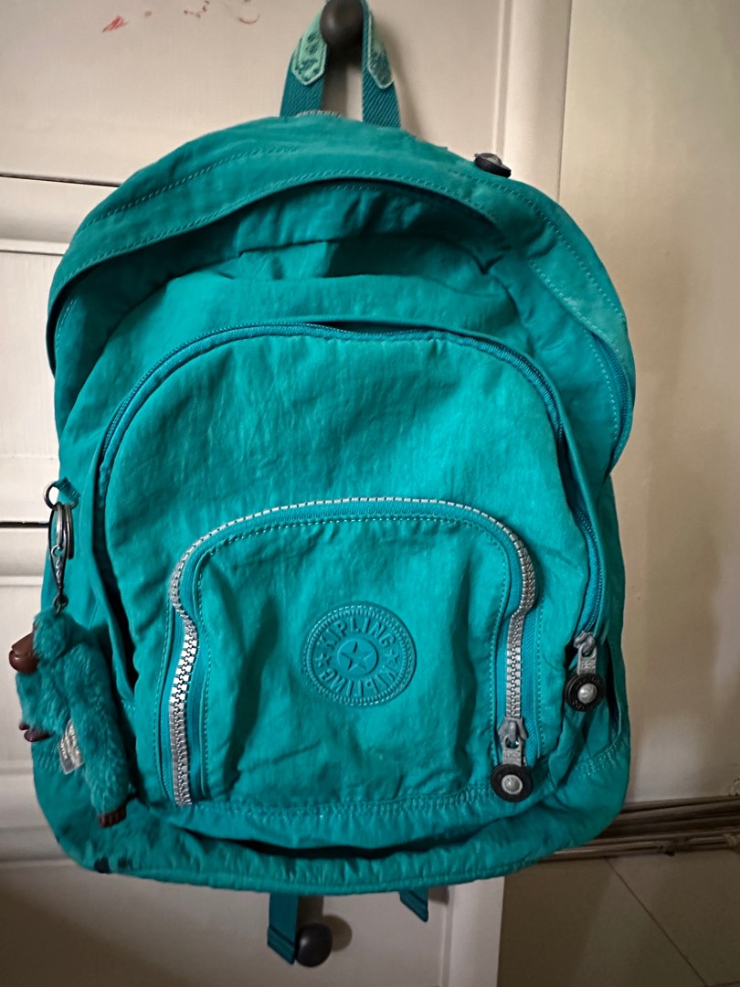 Kipling Paradise Green Backpack expandable, Women's Fashion, Bags ...