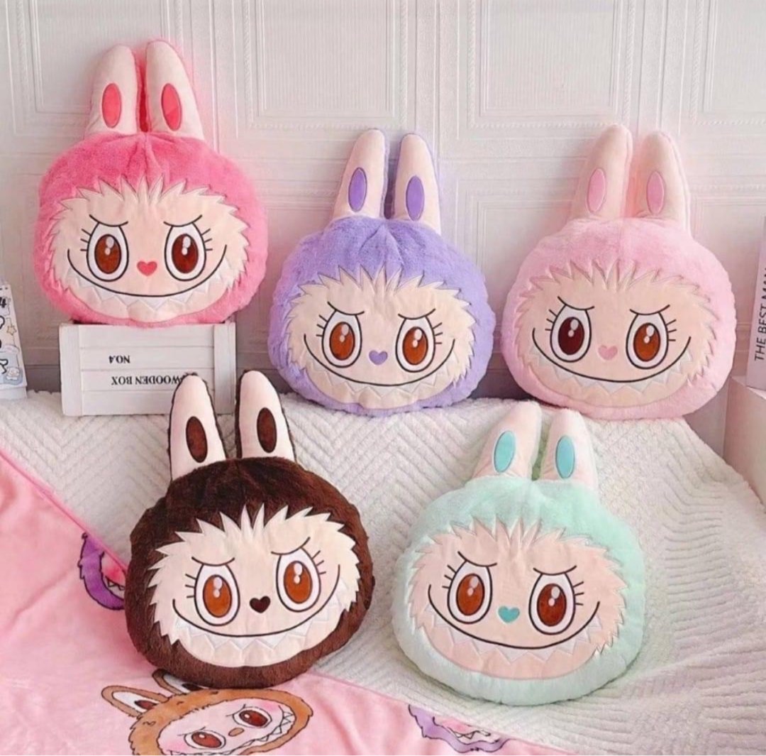 LABUBU 2 IN 1 CUSHION & BLANKET, Hobbies & Toys, Toys & Games on Carousell