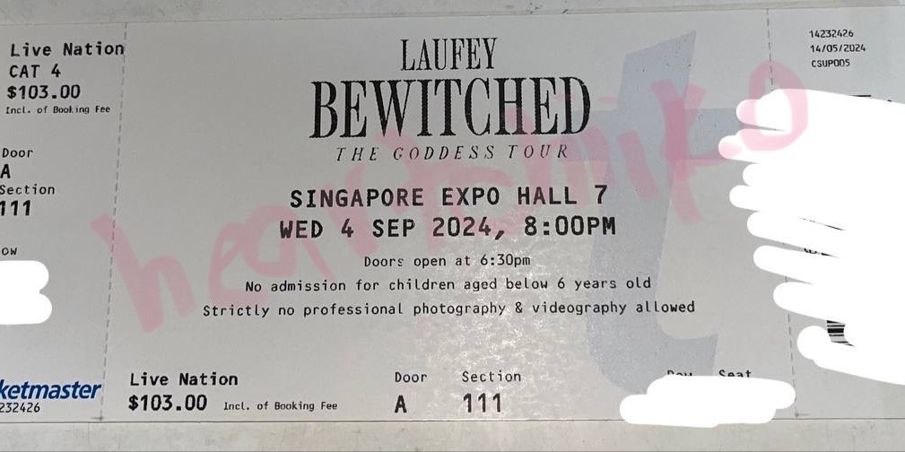 laufey cat 4 singapore sg tickets bewitched tour expo, Tickets ...