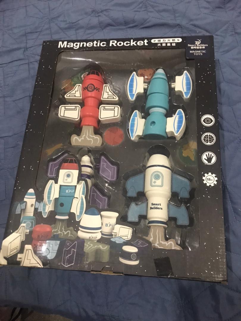 Magnetic rocket, Hobbies & Toys, Toys & Games on Carousell