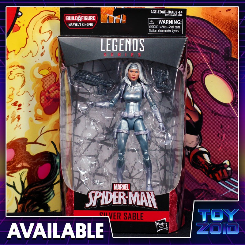 Marvel Legends Spider-Man Silver Sable NO Kingpin BAF Wave, Hobbies ...
