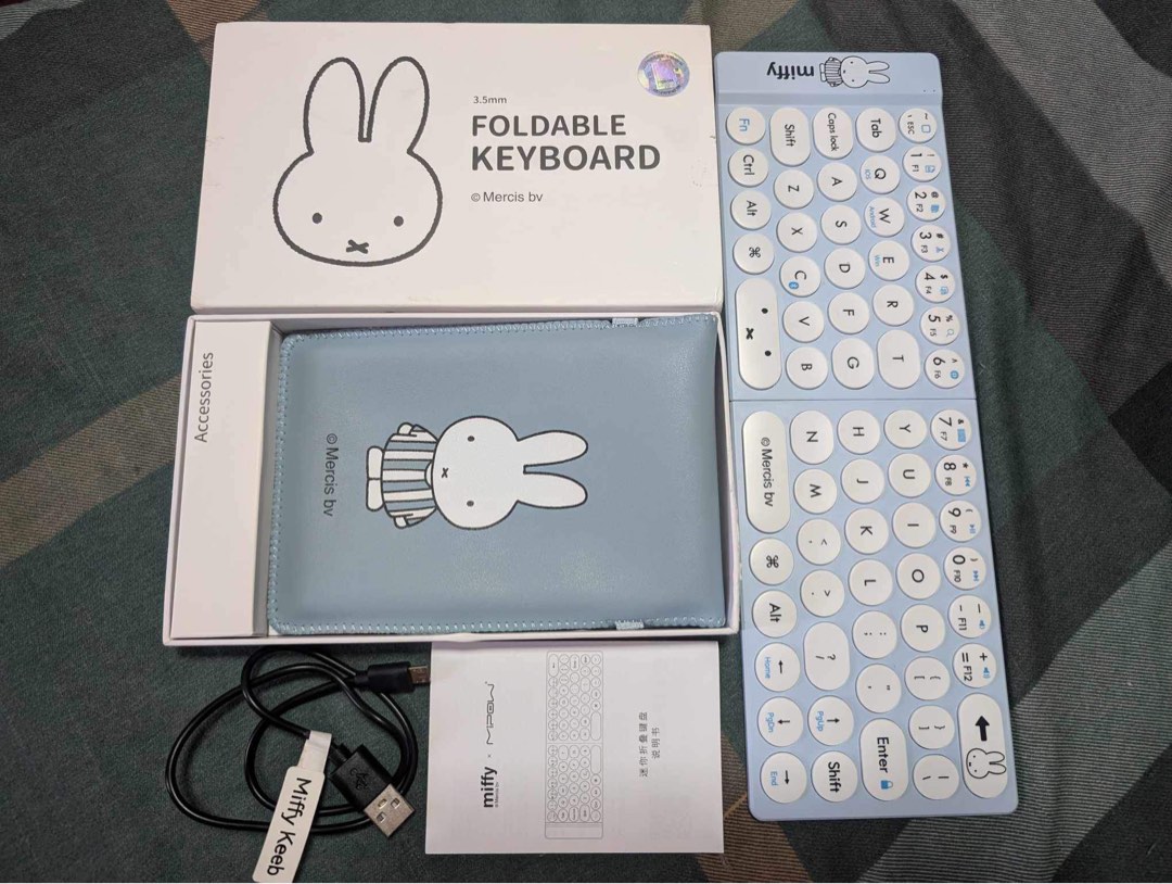 Miffy Mipow Blue Foldable Keyboard (3.5mm), Computers & Tech, Parts ...