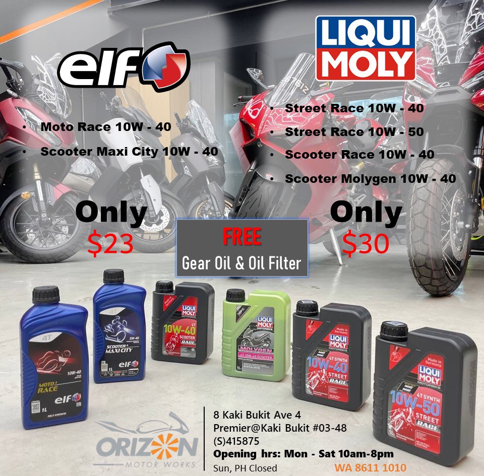 Motorcycles 2b 2a yamaha/honda servicing france/germany engine oil ...