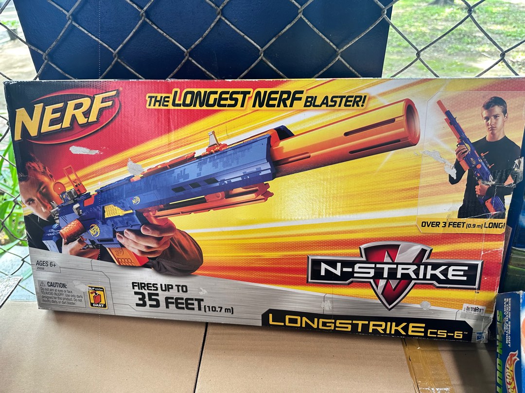 Nerf longstrike blaster with 100 pcs of bullets, Hobbies & Toys, Toys ...