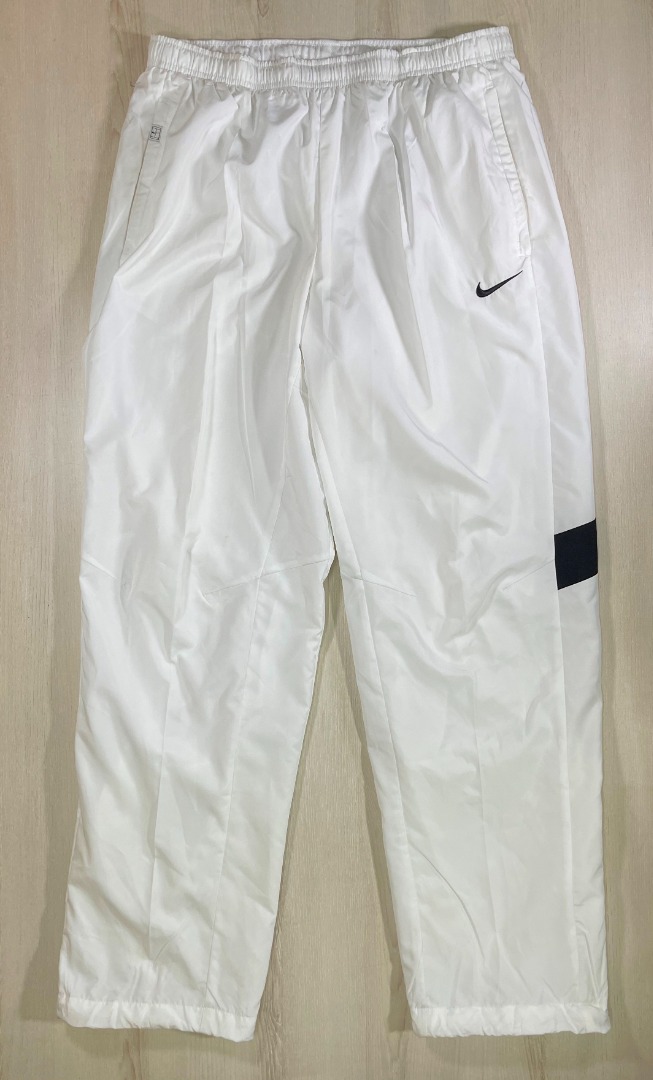 Nike Court White Track Pants #DL Used, Men's Fashion, Bottoms, Joggers ...