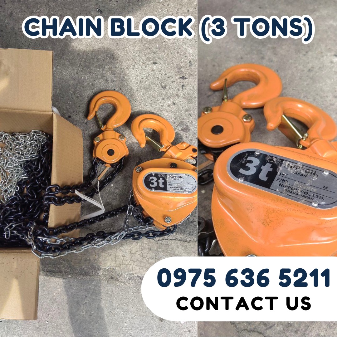 NIPPON CHAIN BLOCK (3 TONS), Commercial & Industrial, Construction ...