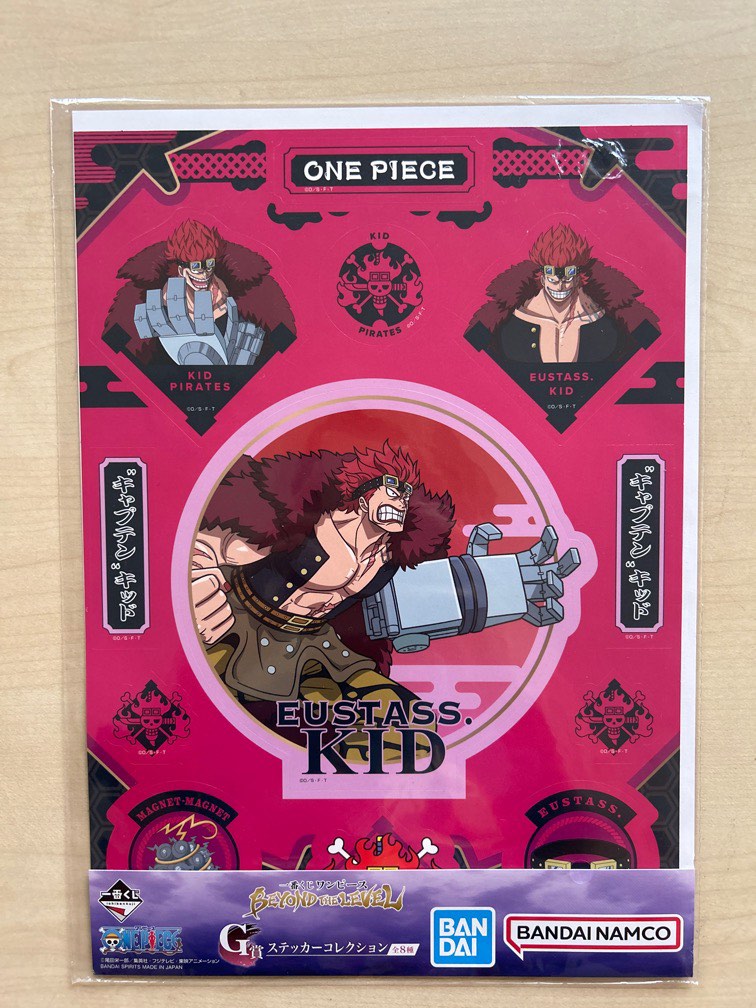One Piece Stickers - Eustass.Kid, Hobbies & Toys, Collectibles ...