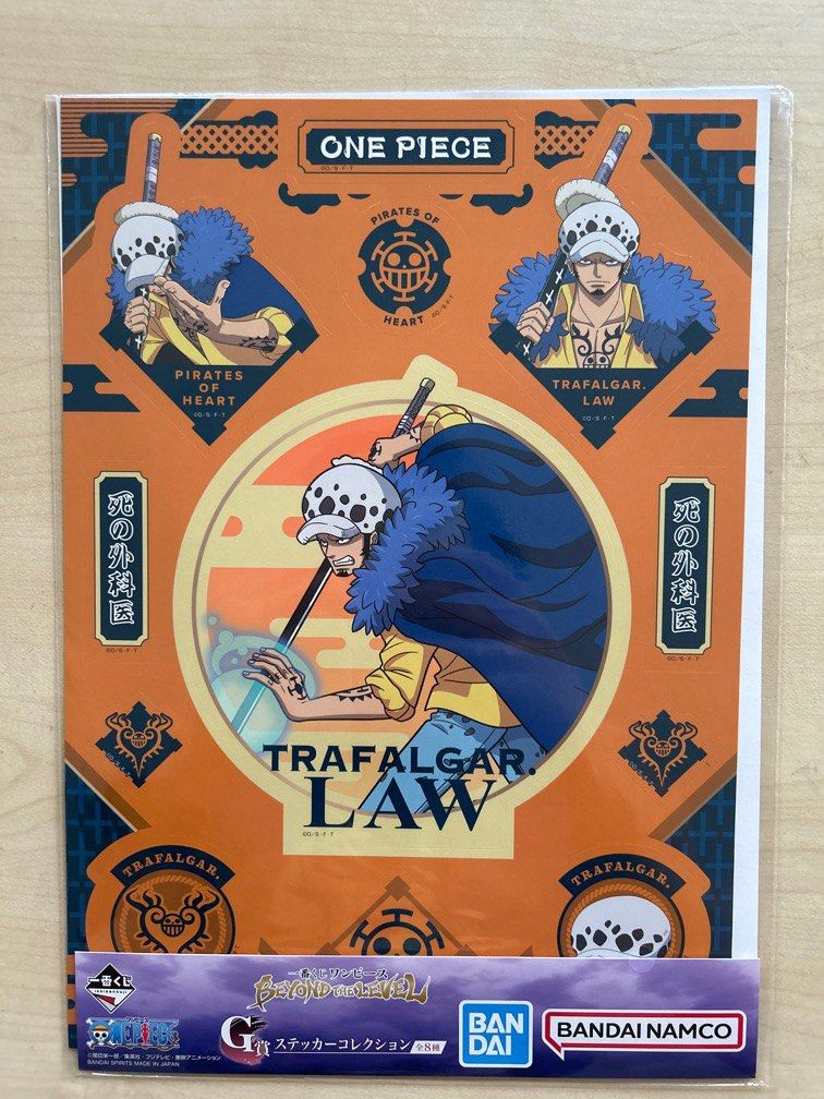 One Piece Stickers - Trafalgar.Law, Hobbies & Toys, Collectibles ...