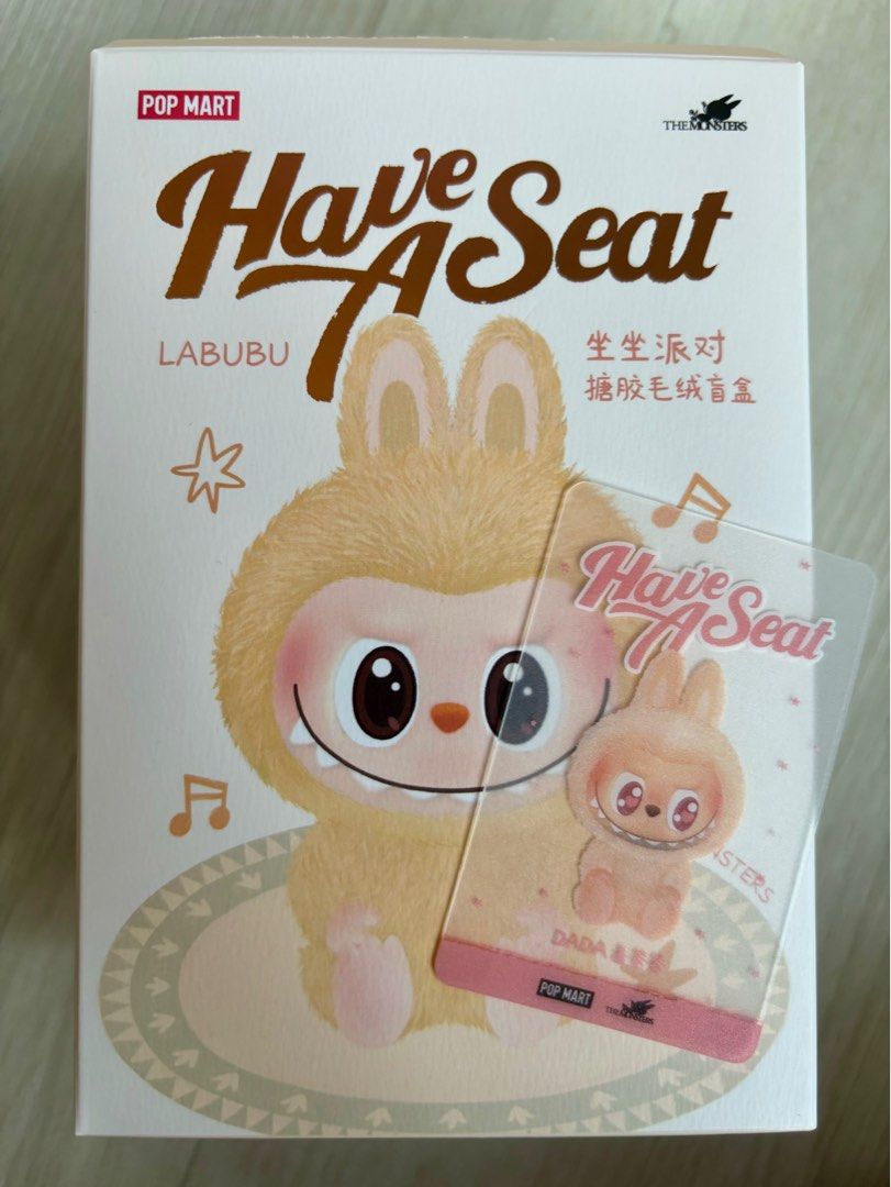 Popmart Labubu Have a Seat - DADA, Hobbies & Toys, Memorabilia ...