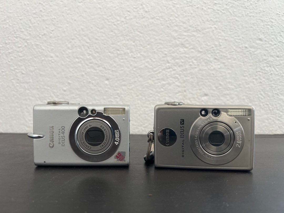 RARE ! Canon Ixus 400 & Canon ixus V2, Photography, Cameras on Carousell