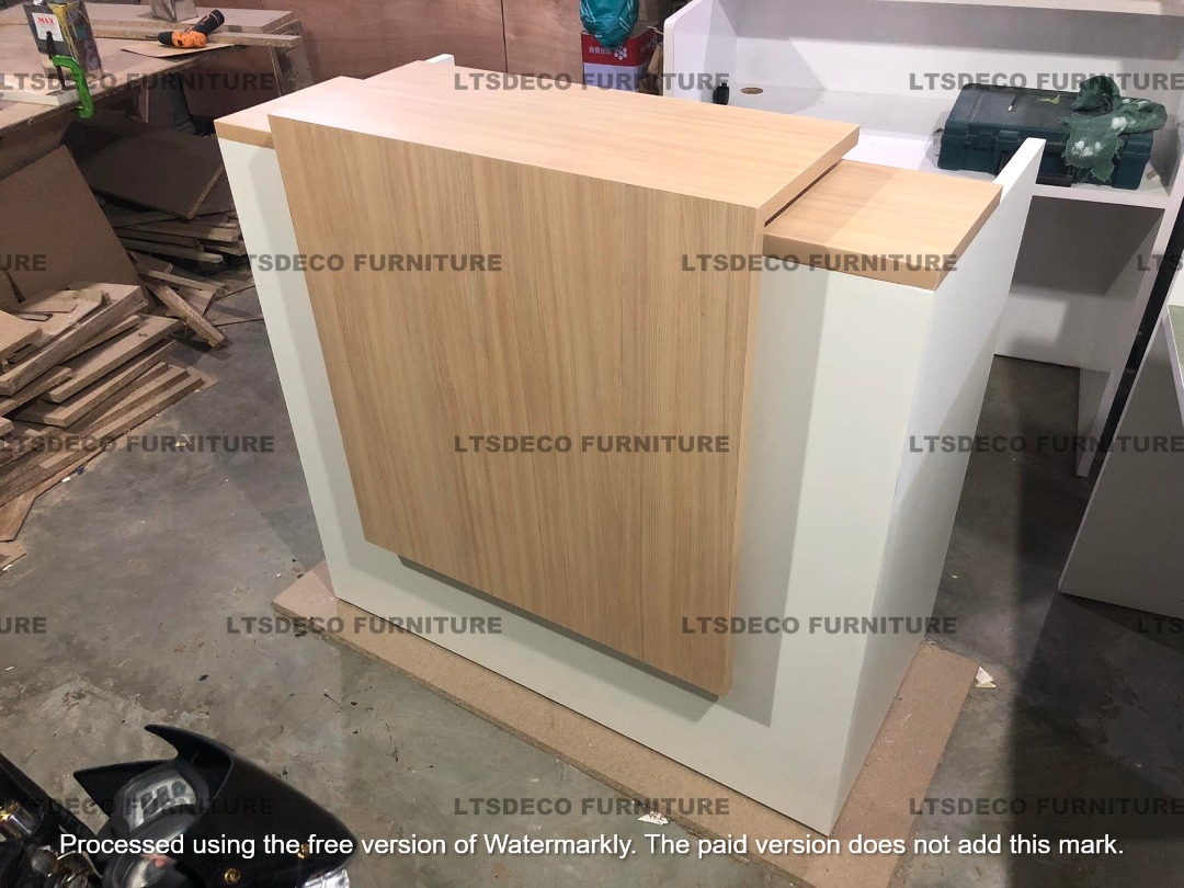 Reception counter top table | office partition | office furniture ...