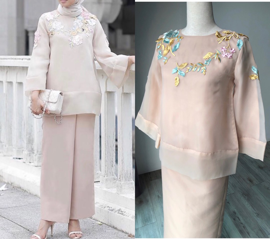 [RENT] ARARED Aada Kurung in Nude, Women's Fashion, Muslimah Fashion, Baju Kurung & sets on ...