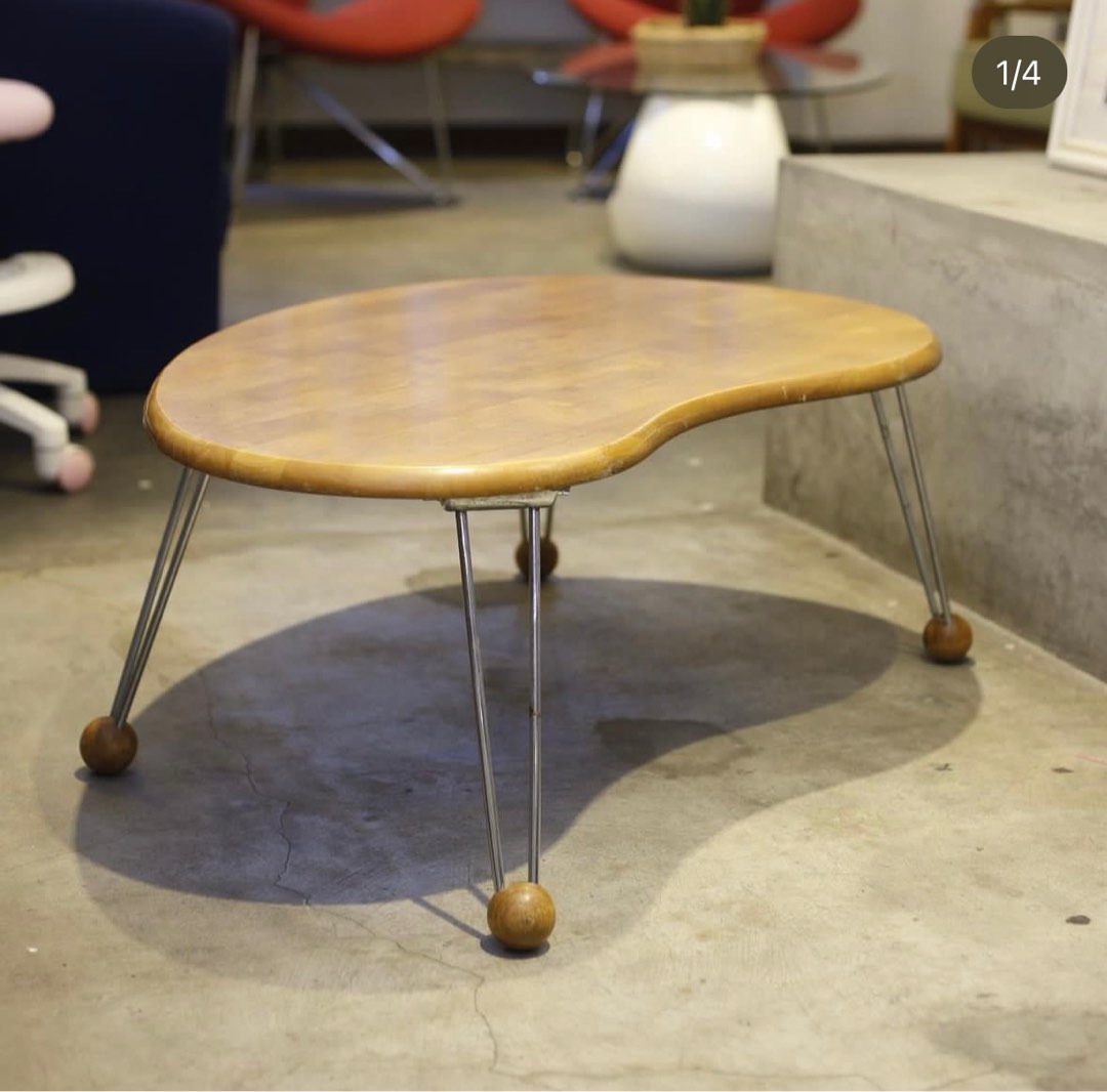 Round Wooden Folding Table Japanese Style Bahaus, Furniture & Home ...