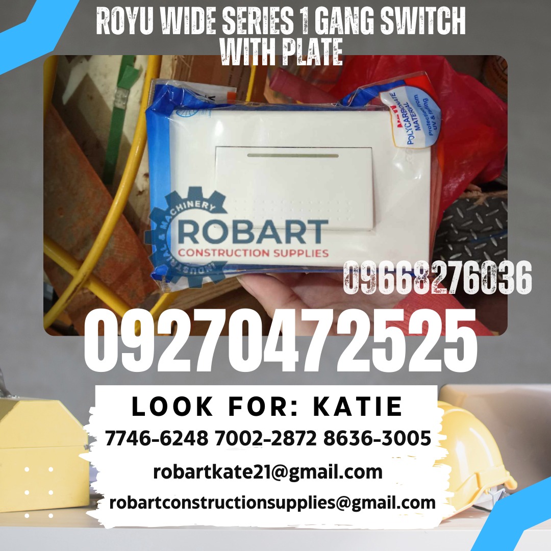 ROYU WIDE SERIES GANG SWITCH WITH PLATE, Commercial & Industrial ...