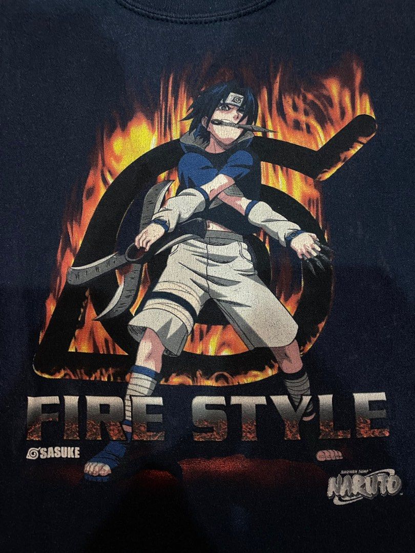 sasuke fire ball, Men's Fashion, Tops & Sets, Tshirts & Polo Shirts on ...